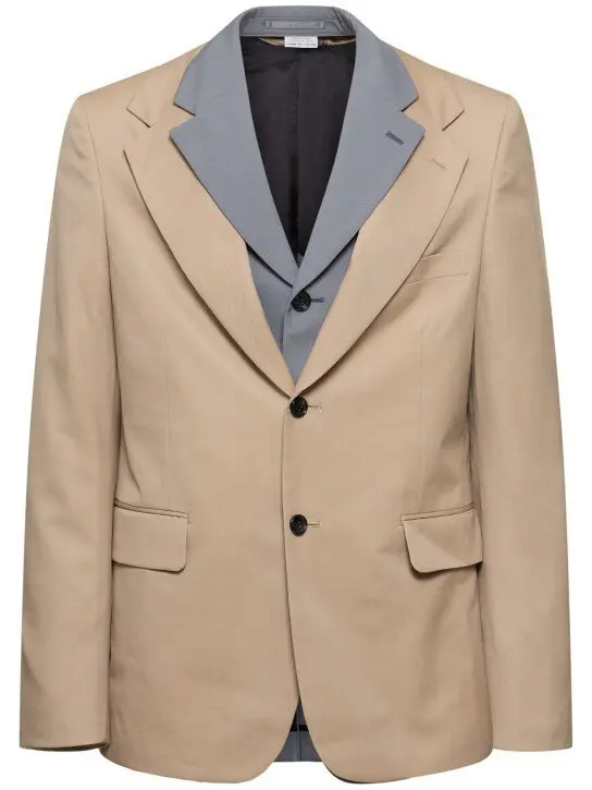 Comme Des Garçons Wool Double Blazer - Gray