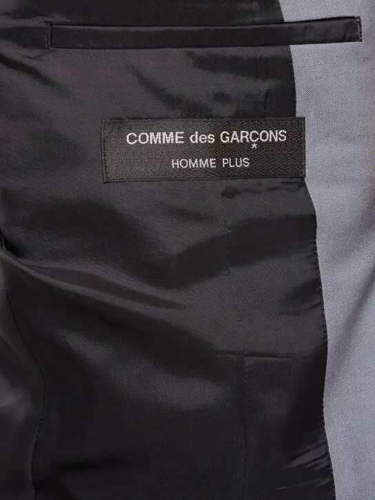 Comme Des Garçons Wool Double Blazer - Gray