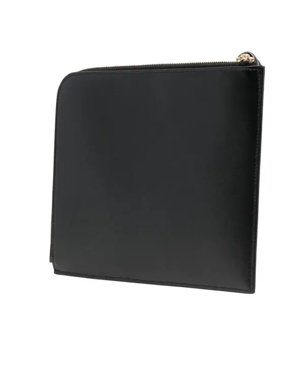 JIL SANDER Logo Print Strap Clutch Bag