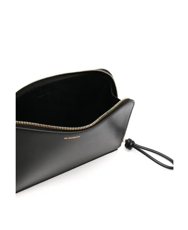JIL SANDER Logo Print Strap Clutch Bag
