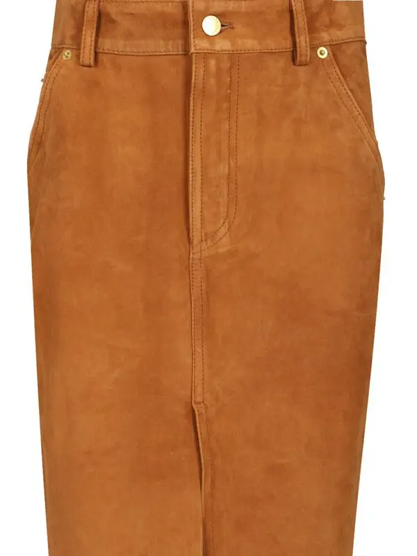 DARKPARK Erika Suede Skirt - Brown
