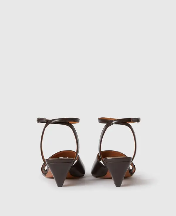 Stella McCartney Faux-leather Kitten Heel Sandals