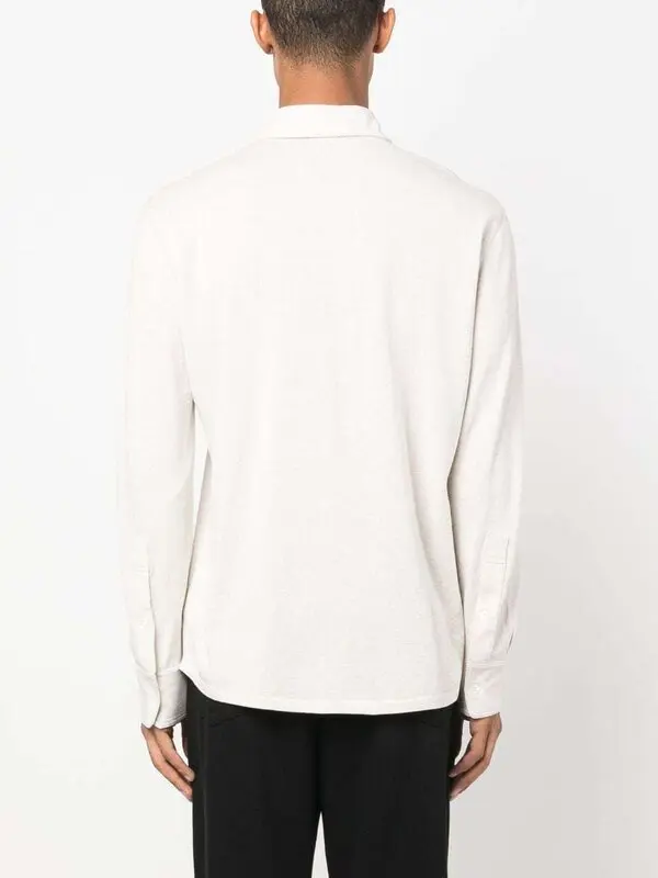 Brunello Cucinelli Long-sleeve Cotton Shirt - White