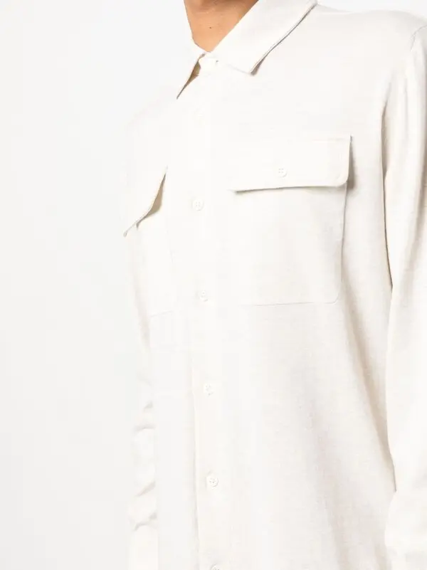 Brunello Cucinelli Long-sleeve Cotton Shirt - White