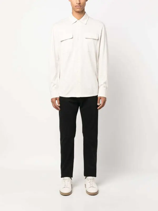Brunello Cucinelli Long-sleeve Cotton Shirt - White