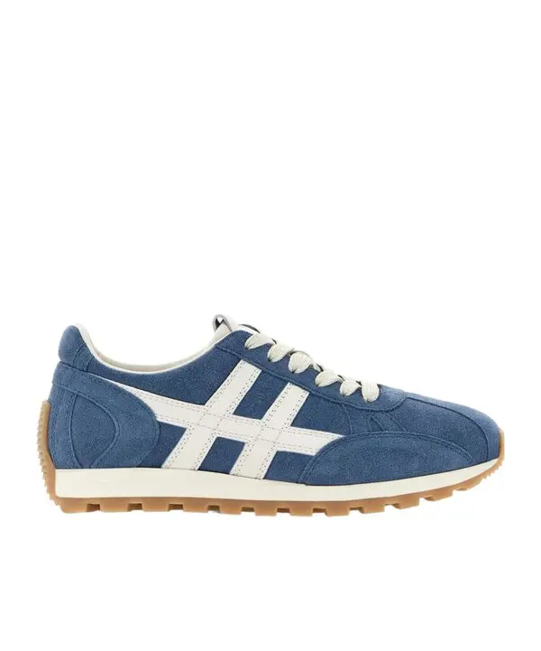 Hogan Logo Patch Low-top Sneakers - Blue