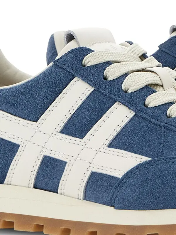Hogan Logo Patch Low-top Sneakers - Blue