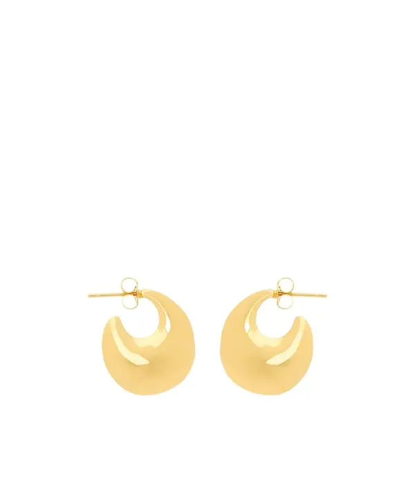 Saint Laurent Teardrop Hoop Earrings - Gold