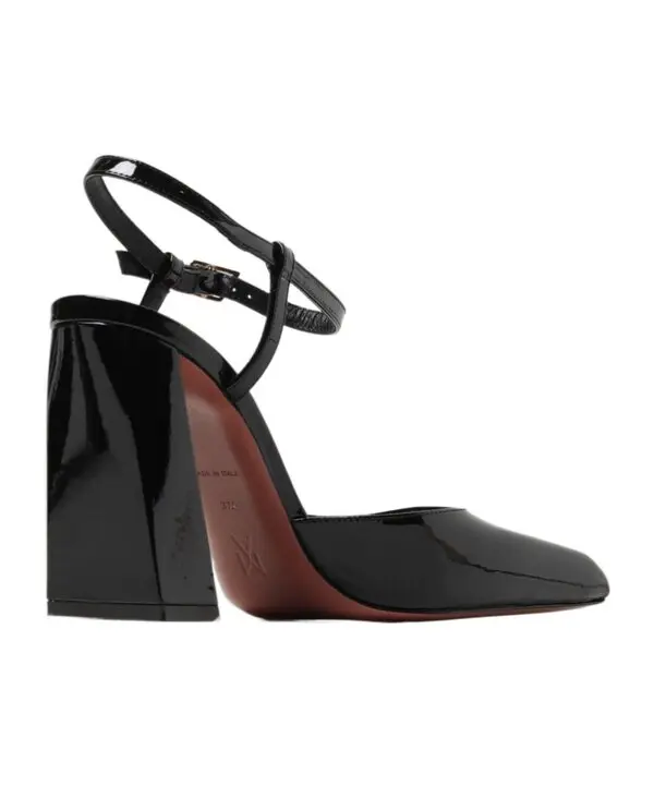 Amina Muaddi Open-heeled High Heels With Buckle Ankle Strap