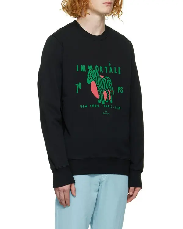 Paul Smith Immortale Zebra Crewneck Sweatshirt
