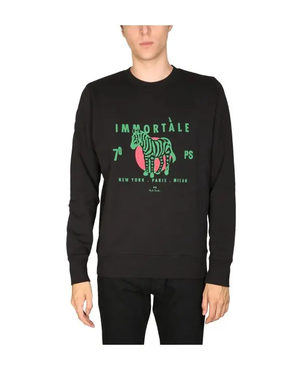 Paul Smith Immortale Zebra Crewneck Sweatshirt