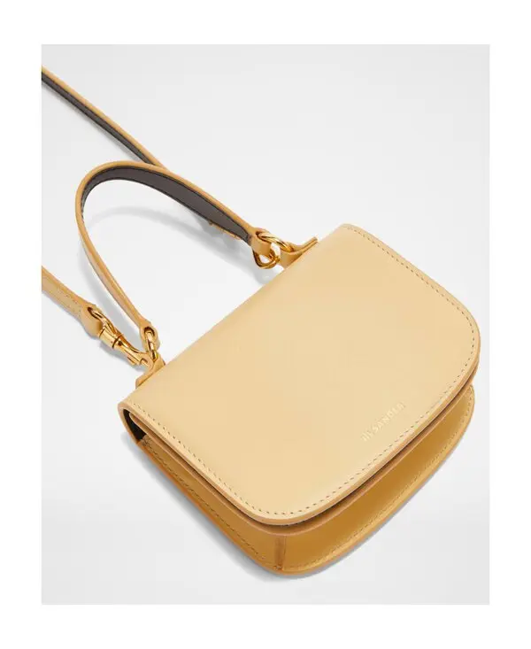 JIL SANDER Logo Print Top Handle Shoulder Bag