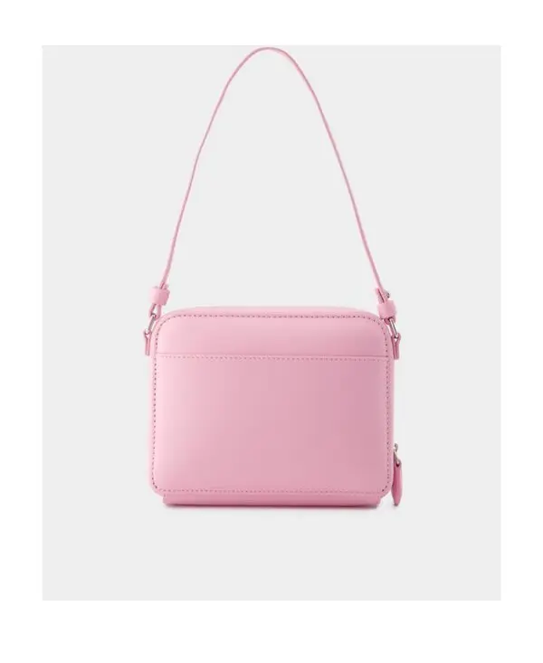 COURREGES Logo Zipper Shoulder Bag - Pink