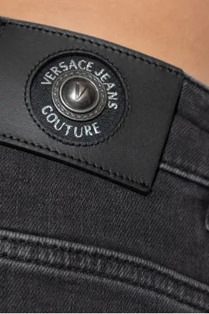 Versace Tapered Leg Jeans - Grey