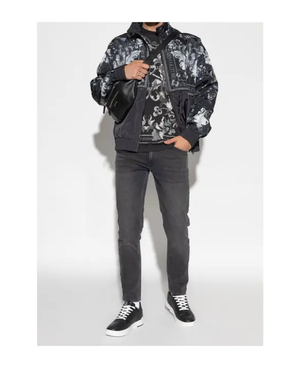 Versace Tapered Leg Jeans - Grey
