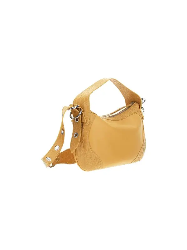 By Far Yana Croc Effect Shoulder Bag
