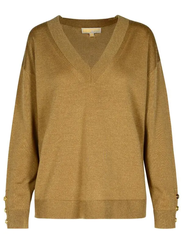 Michael Kors V-neck Logo Jumper