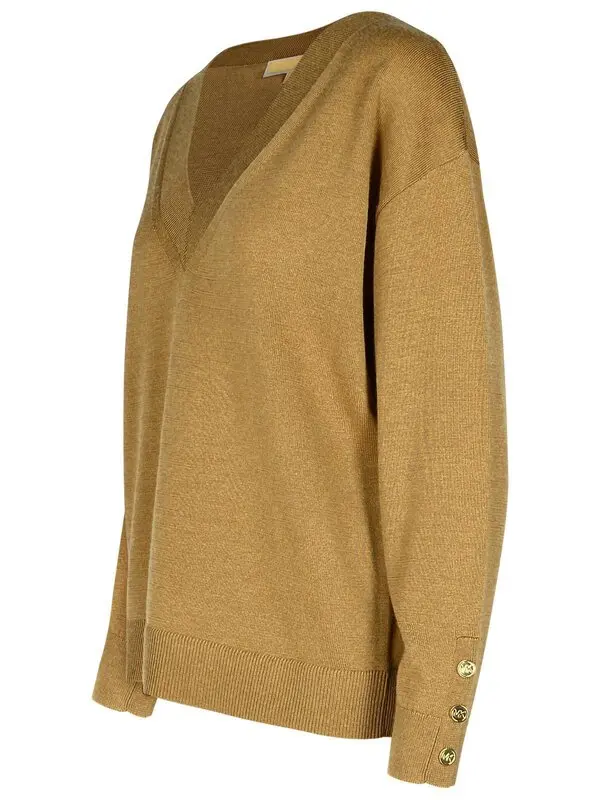 Michael Kors V-neck Logo Jumper