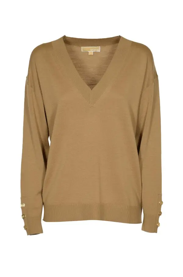 Michael Kors V-neck Logo Jumper