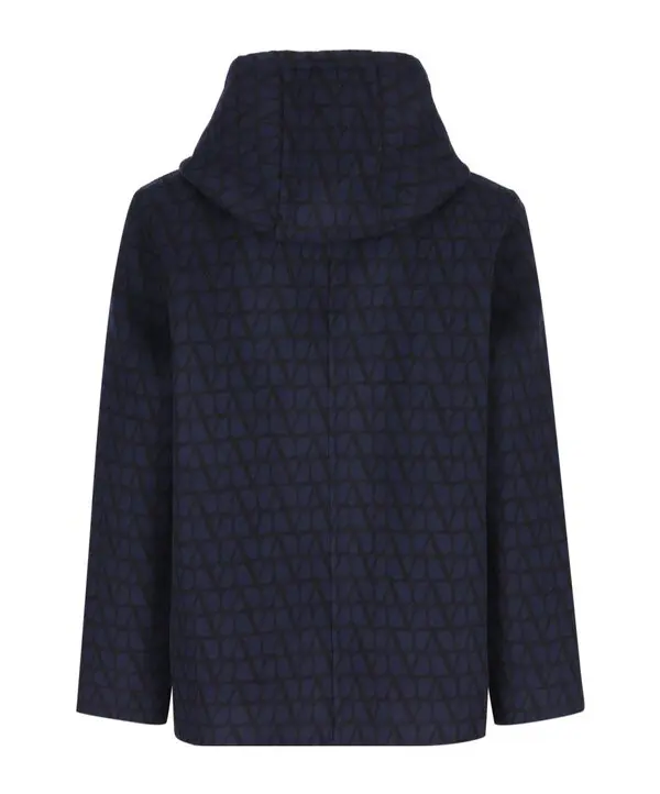 Valentino Garavani Zip-up Reversible Hooded Jacket