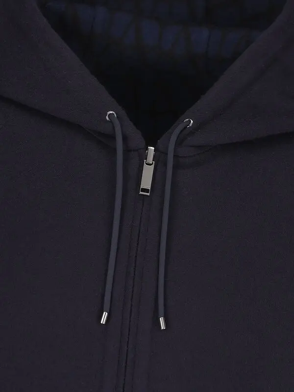 Valentino Garavani Reversible Zip-up Hooded Jacket