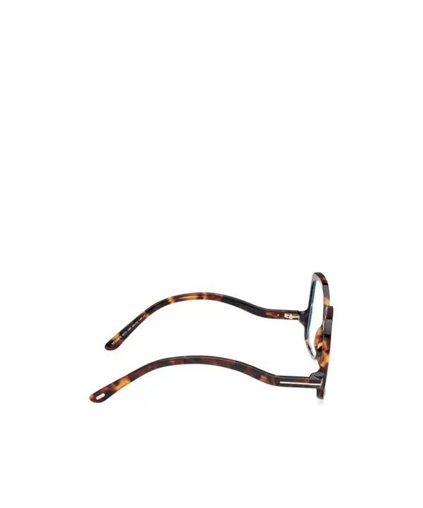 TOM FORD Square Frame Eyeglasses With Logo Detail - White