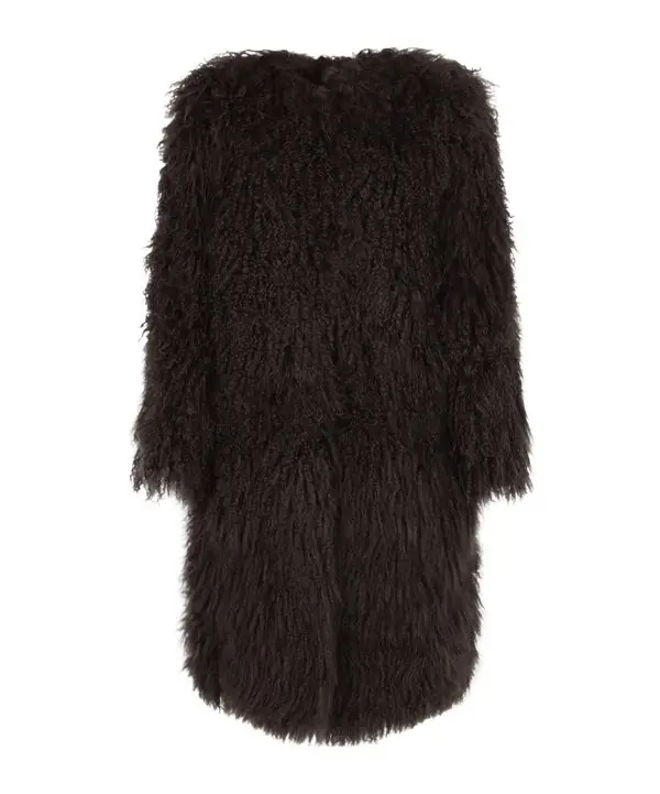 YVES SALOMON Long-sleeved Fur Coat