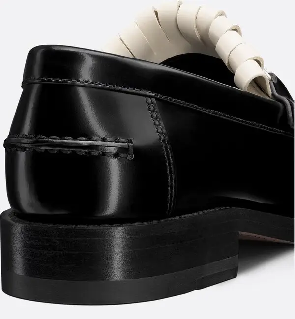 Dior Emblem Loafer - Black/white