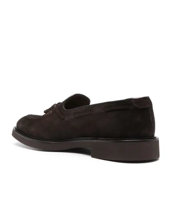 DOUCAL'S Tassel Detailed Loafers - Dark Brown