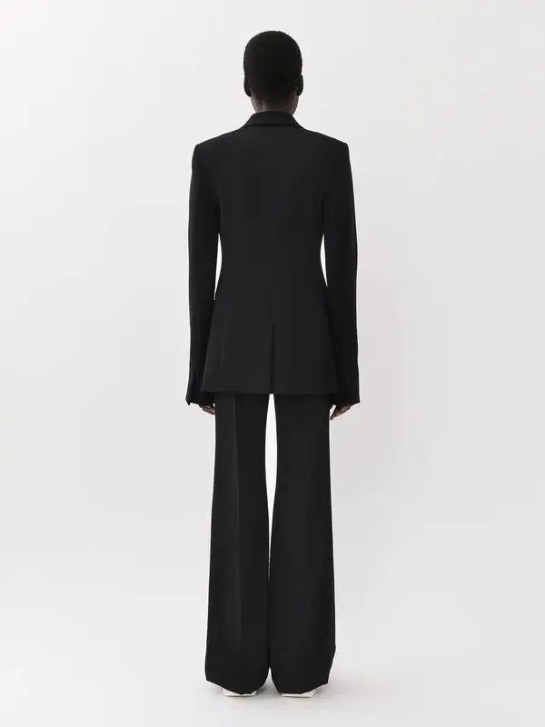 Chloé Bell-shaped Wool Blazer With Studded Pockets