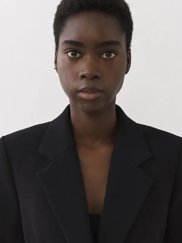 Chloé Bell-shaped Wool Blazer With Studded Pockets