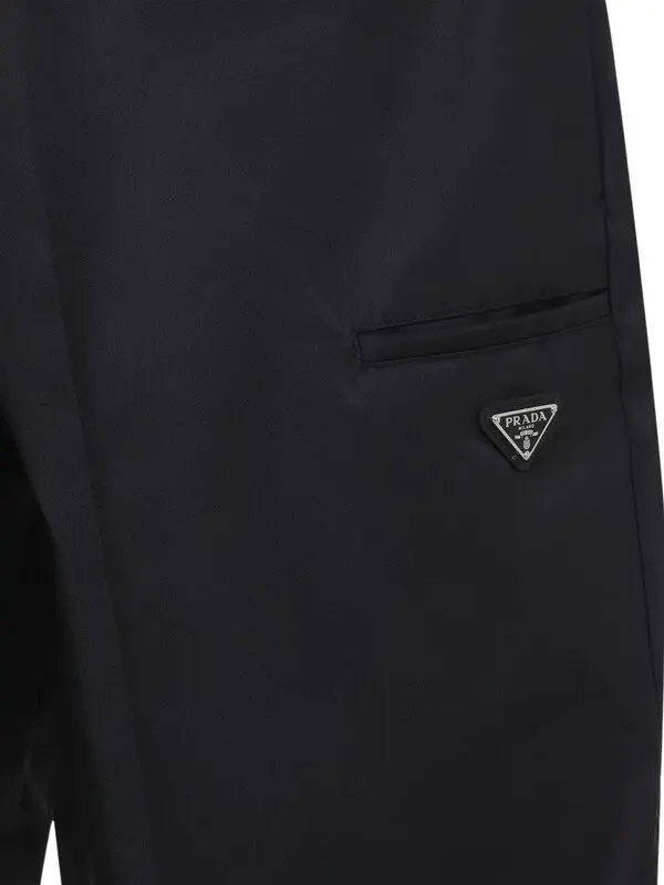 Prada Logo Plaque Bermuda Shorts
