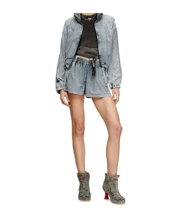 DIESEL® D-woodstock Ankle Boots With Zipper Closure - Gray