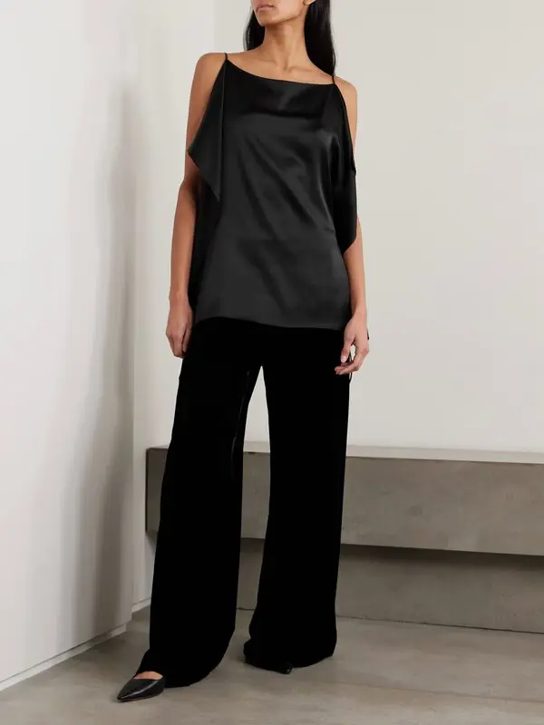 THE ROW Koray Sleeveless Top In Silk Satin