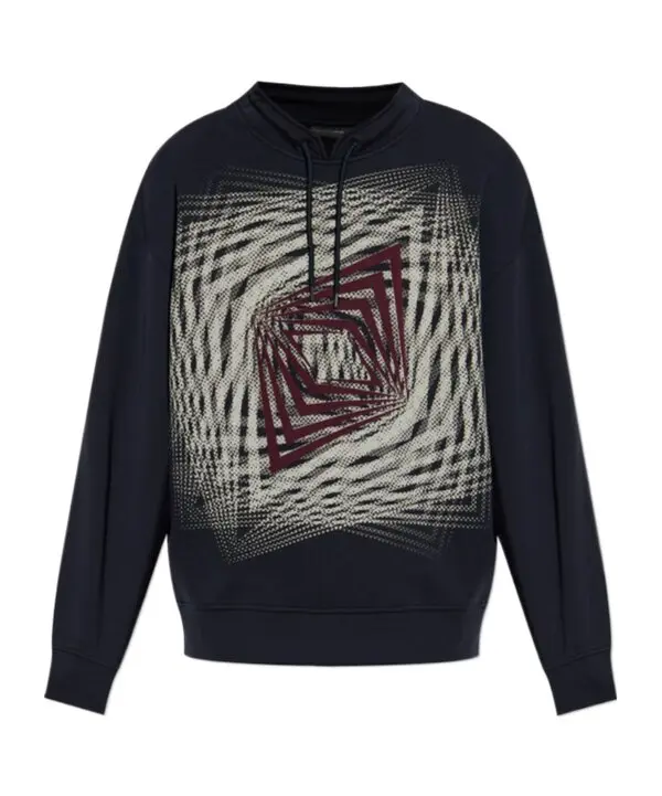 Emporio Armani Printed Sweatshirt - Navy Blue