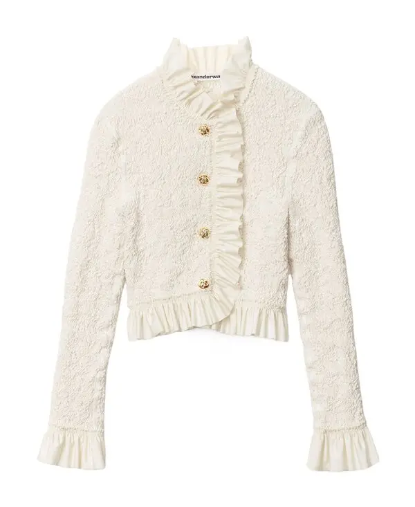 Alexander Wang Ruffle-trim Smocked Jacket