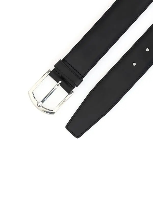 Church's D-ring Logo Engraved Buckle Belt - Black