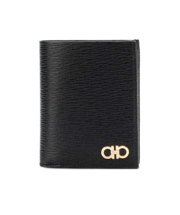 FERRAGAMO Gancini Bi-fold Wallet - Nude