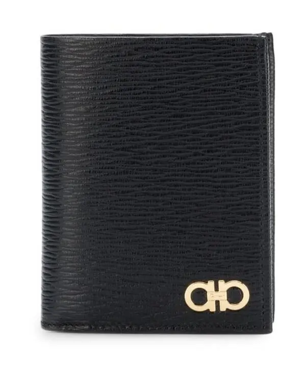 FERRAGAMO Gancini Bi-fold Wallet - Nude