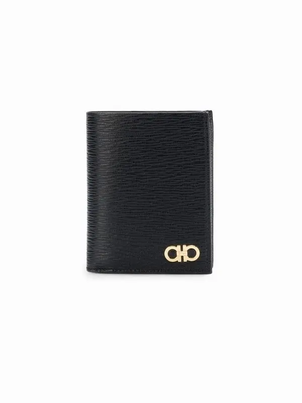 FERRAGAMO Gancini Bi-fold Wallet - Nude