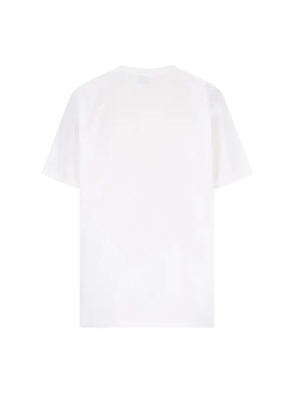 Burberry Checked Pocket Crewneck T-shirt - White