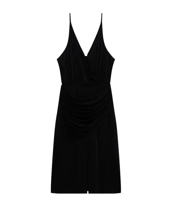 IRO PARIS Draped Slip Dress With Front Slit