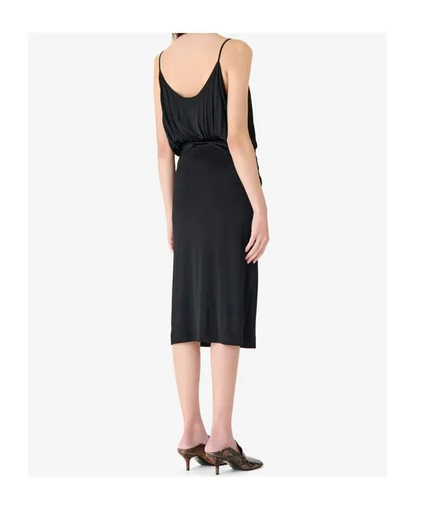 IRO PARIS Draped Slip Dress With Front Slit