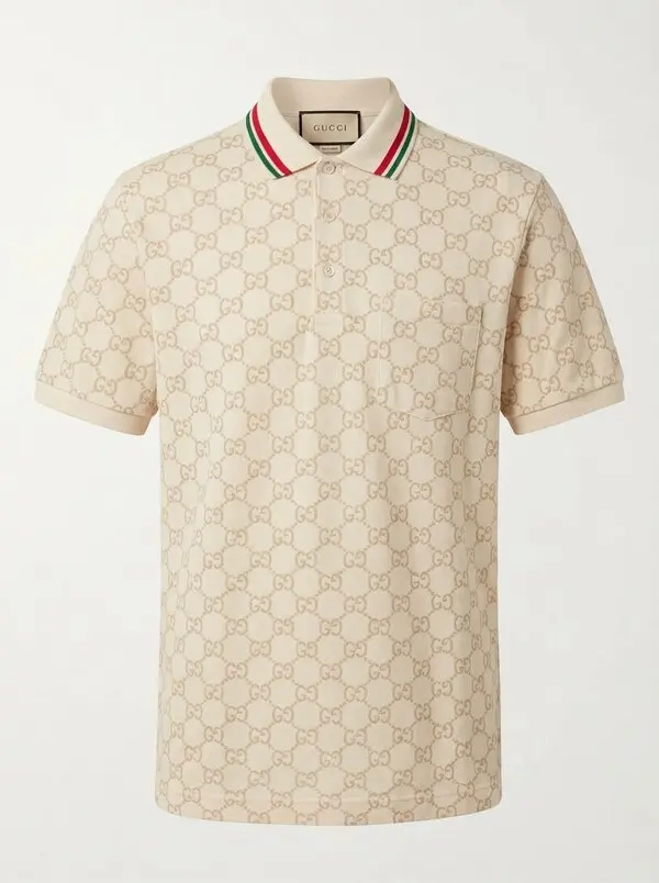 Gucci Gg Cotton Piquet Polo Shirt