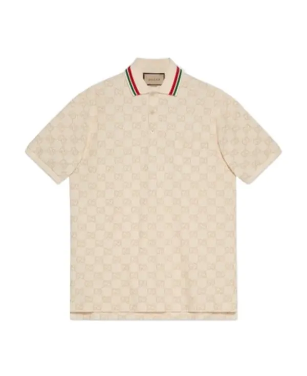 Gucci Gg Cotton Piquet Polo Shirt