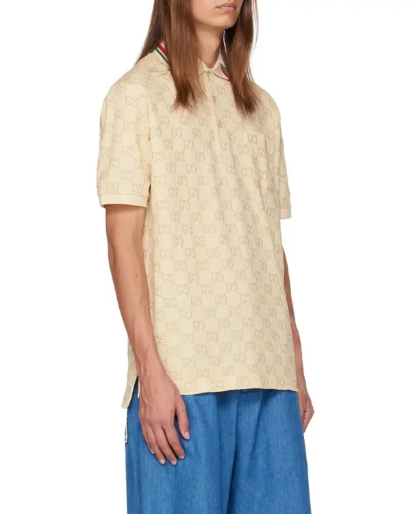 Gucci Gg Cotton Piquet Polo Shirt