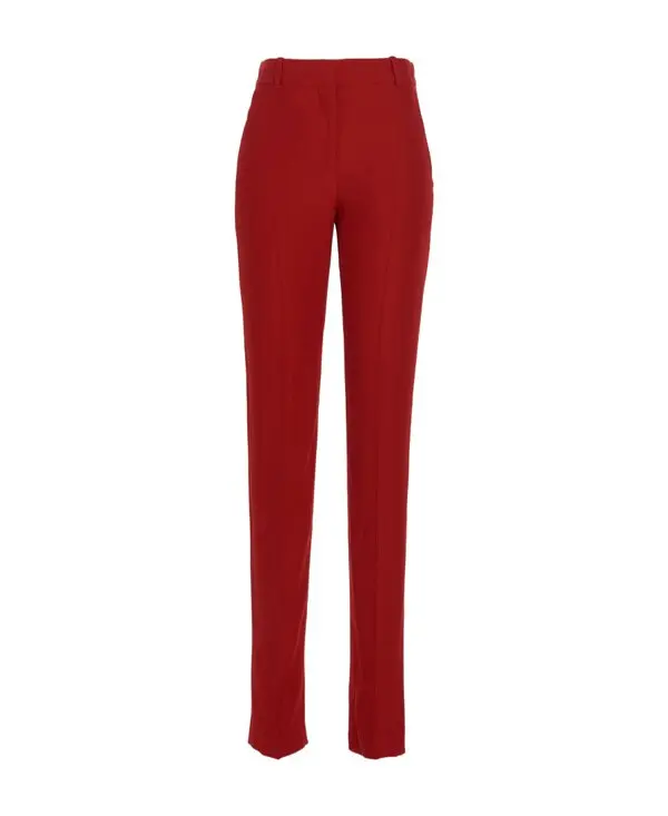 Alexander McQueen High-waist Tailored Trousers - Red
