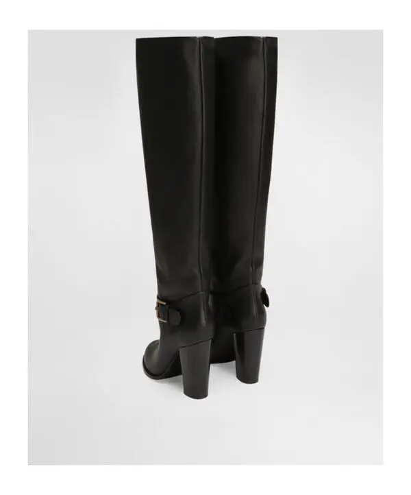 Dolce & Gabbana Buckle Detailed Heeled Boots