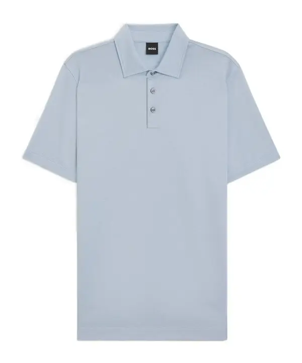 Hugo Boss Short-sleeved Polo Shirt - Light Blue
