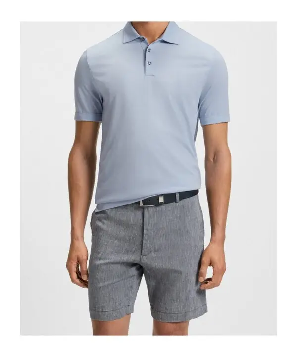 Hugo Boss Short-sleeved Polo Shirt - Light Blue